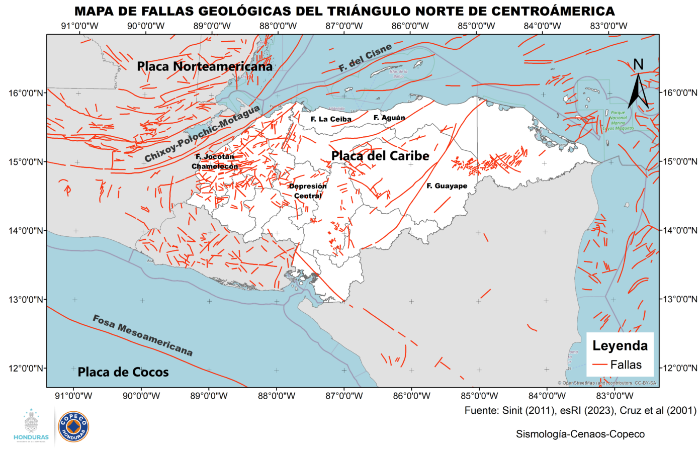 46 sismos en Honduras en 2024, estas fallas son su origen