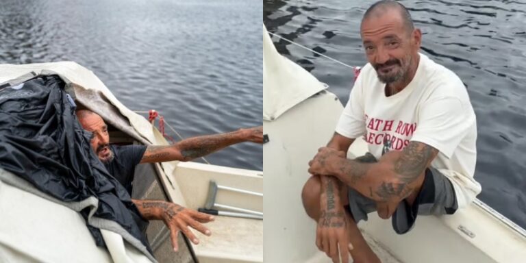 Así sobrevivió el "Teniente Dan" en su velero