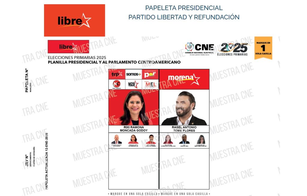 Presentan modelos de papeletas para elecciones primarias 2025