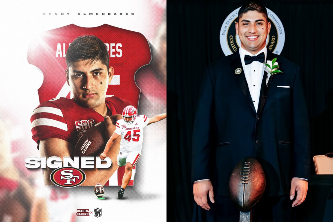 Kenny Almendares, el hondureño que llega a los 49ers de la NFL
