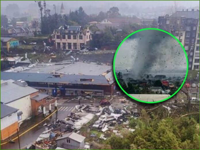 Tornado en Chile deja destrucción a su paso
