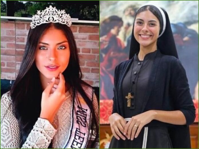 De reina de belleza a Hermana Eva: la historia detrás de la monja viral