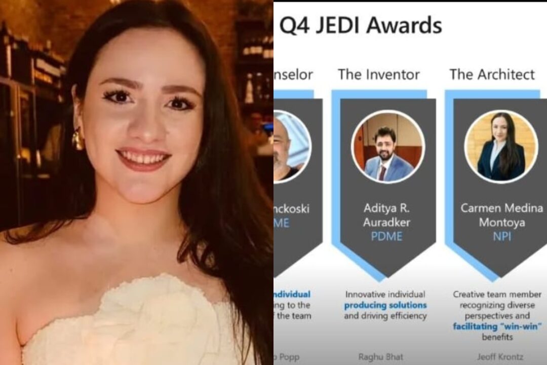 Carmen María Medina, quien trabaja en Microsoft y gana premio