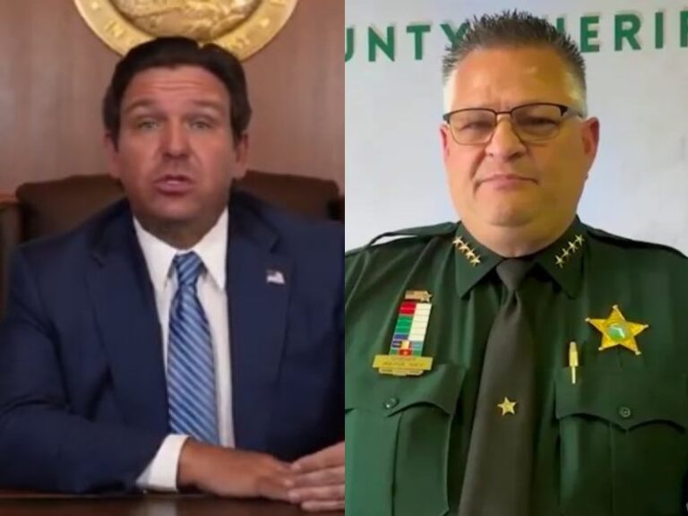 DeSantis aprueba arrollamientos, sheriff con matar a protestantes