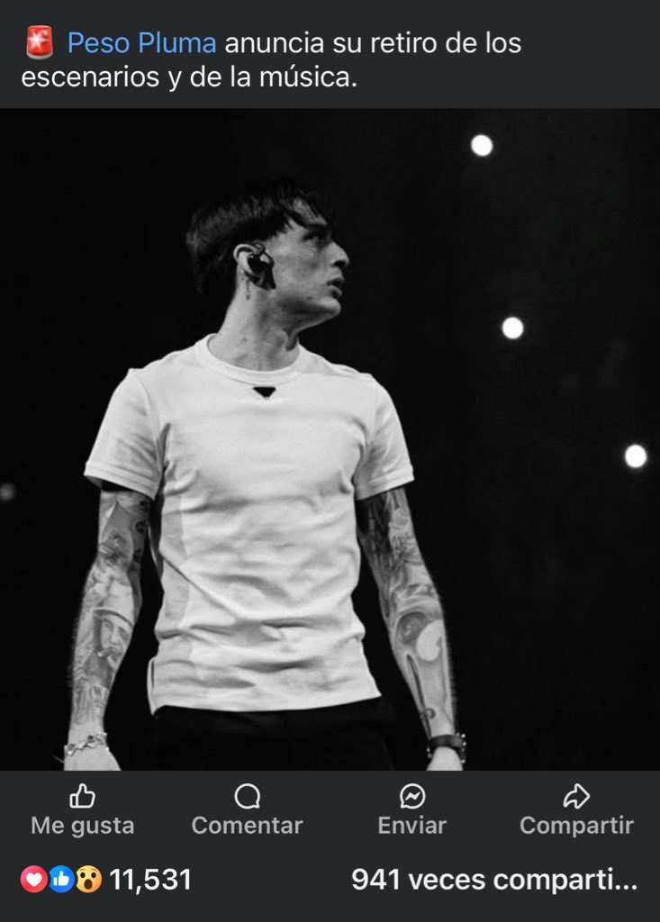 ¿Peso Pluma anuncia su retiro de los escenarios y de la música?