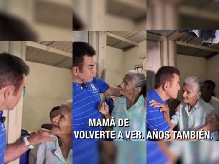 Emocionante encuentro de Salvador Nasralla y su nana de infancia