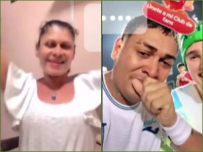 Supremo llora junto a su madre tras victoria en partido de tiktokers