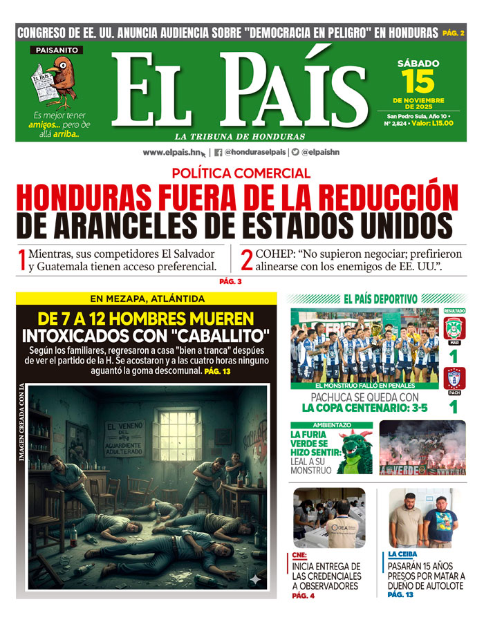 HONDURAS FUERA DE LA REDUCCIÓN DE ARANCELES DE ESTADOS UNIDOS