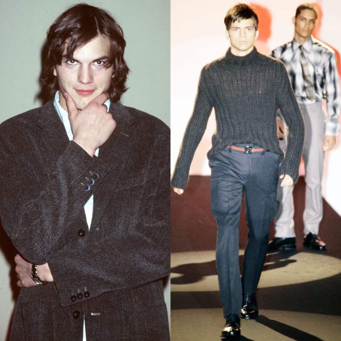 Ashton Kutcher dice que lo despidieron de Gucci por ser "demasiado gordo"