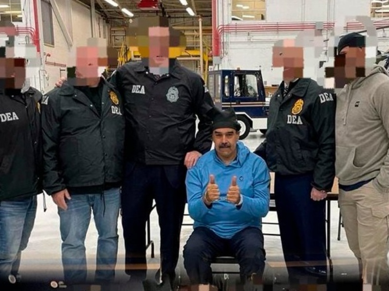 EE.UU. difunde primeras imágenes de Nicolás Maduro en suelo estadounidense