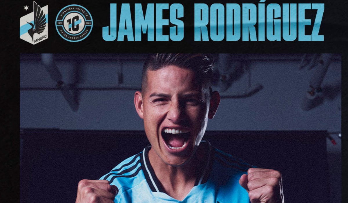 Minnesota United anuncia el fichaje de James Rodríguez