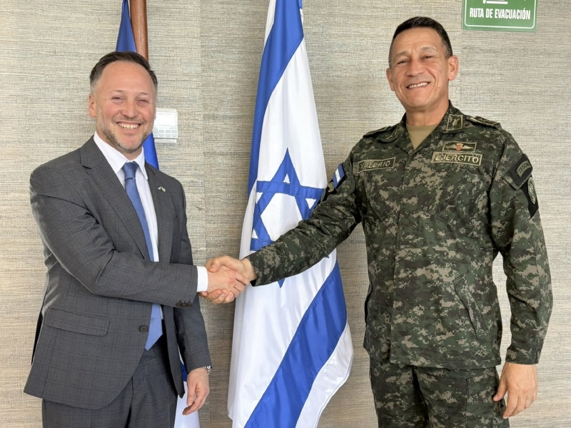Embajador de Israel en Honduras se reúne con el general Héctor Valerio